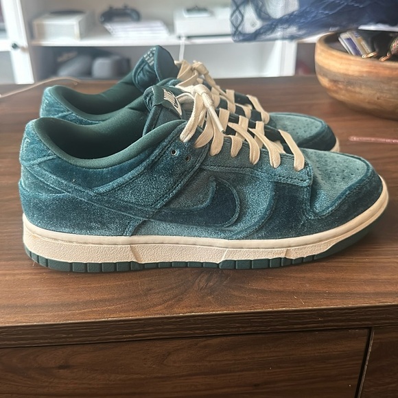 Nike | Shoes | Wmns Nike Dunk Low Green Velvet | Poshmark